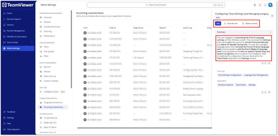 Generate session summaries with Session Insights