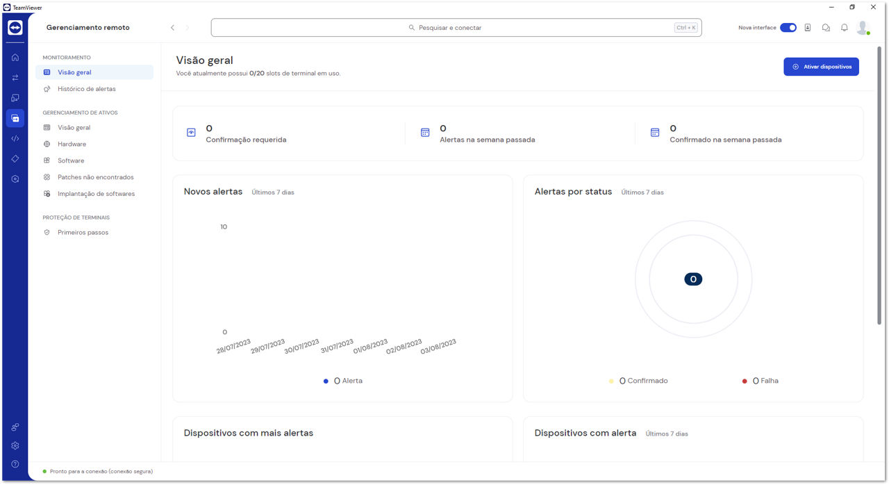 Comece a usar o TeamViewer Remote Management