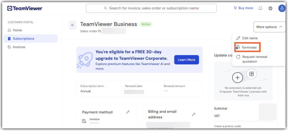 TeamViewer Customer Portal