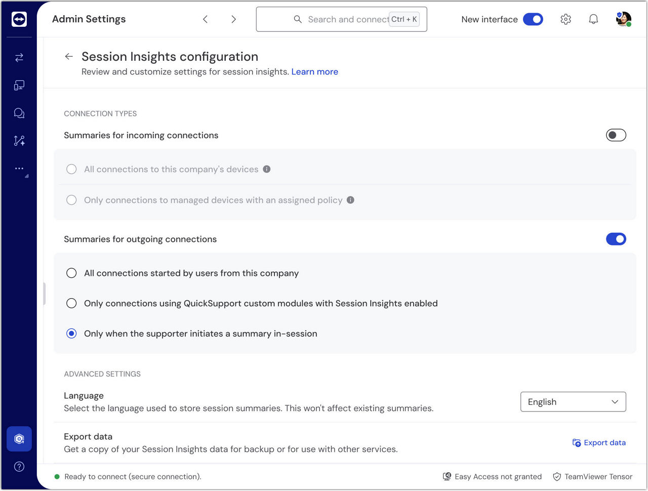 Generate session summaries with Session Insights