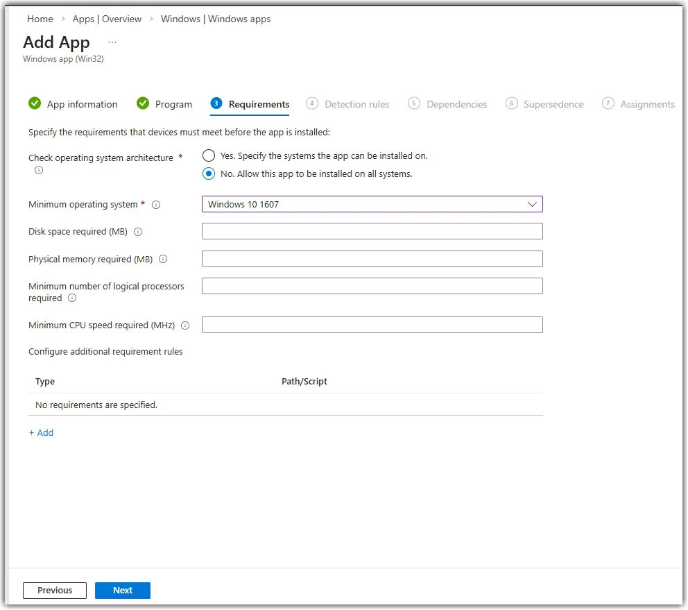 Create a package in Microsoft Endpoint Manager via Intune (Win32 app)